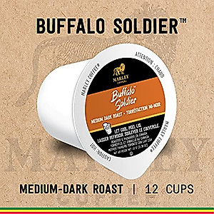 Marley Coffee Variety Pack, Fairtrade Certified Coffee, Keurig K-Cup Brewer Compatible Pods, 12 Count (Pack of 6)