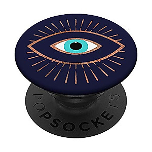 Rose Evil Eye Navy Blue PopSockets Swappable PopGrip