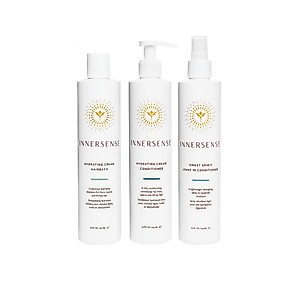 INNERSENSE Organic Beauty - Natural Hydrate Trio Set | Non-Toxic, Cruelty-Free, Clean Haircare (Perfect For Dry, Coarse + Thirsty Hair)