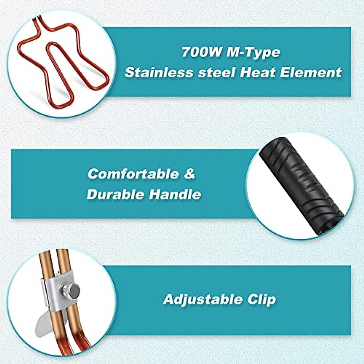 Electric Charcoal Fire Starter Lighter – BBQ Grill Fire Starters for Fireplace Campfires Coal Quick Ignite Briquettes |No Sparks or Flames | 304 Stainless Steel Coils Elements 5ft Long Cable Cord 700W