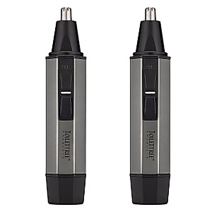 ToiletTree Products Water Resistant Heavy Duty Steel Nose Trimmer with LED Light, 2 Pack