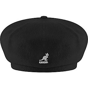 Kangol Wool Spitfire Hat for Men and Women, Extra-Large, Black