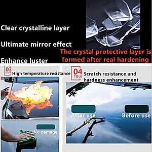 12H Nano Ceramic Coating for Cars Automobile Wax Better than 9H 10H Hardness 30ml 3bottle suit High Gloss Hydrophobicty Anti Scratch Car Paint Protection Kit Last for 3 Years Protection Stains and UV (12H Hardness level suit)