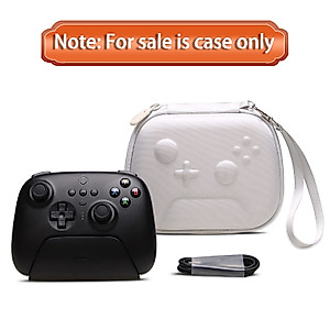 LTGEM EVA case for 8Bitdo Ultimate Bluetooth Controller with Charging Dock (White) - Travel