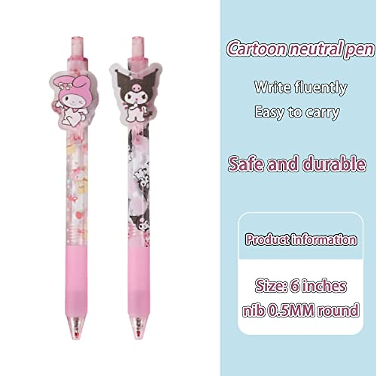 Anime Pens Japanese Pens Stationery Set, Cute Pens for Kids Students Adults Girls Boys Birthday Gifts, Kawaii Stationary School Supplies for Teen Girls