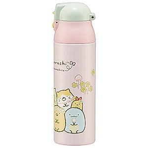 Skater SDPC5 Mug Bottle, 16.2 fl oz (490 ml), Hot and Cold Retention, Stainless Steel Water Bottle, Sumikko Gurashi Cat Soda