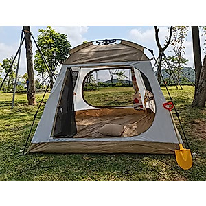 Tent Stakes, Galvanized Steel Pop Up Tent Stakes Pegs with Fluorescent Stopper for Pitching Camping Tents Canopy (White)