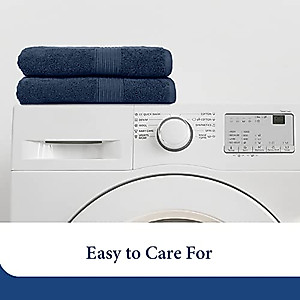 Cosy House Collection 2-Pack Essential Cotton Hand Towel Set - Ultra Soft, Absorbent & Quick Drying - Luxury 100% Cotton Plush Towel - for Bathroom, Shower & Kitchen (Hand Towel, Ivory)