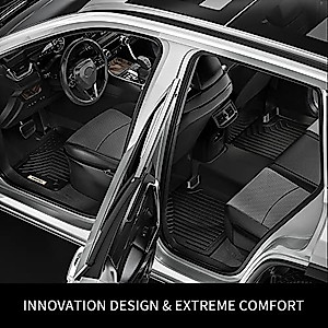 OEDRO Floor Mats Compatible for 2018-2023 Honda Odyssey, Unique Black TPE All-Weather Guard Floor Liners