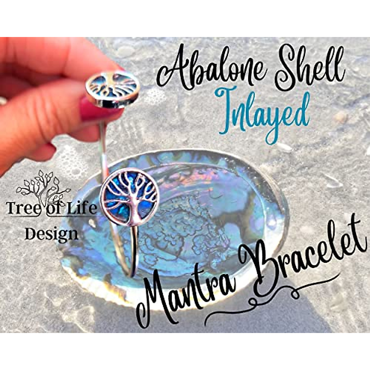 Spiritual Décor Gifts Set - Carved Tree of Life Wooden Box & Bracelet, 3 Flower Sage Sticks & More! Ritual Supplies Storage Set, Cleansing, Smudging, Tarot Card Holder (Tree of Life Spiritual Set)