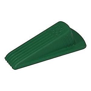 MASTER MANUFACTURING Big Foot ColorStop Floor Doorstop Wedge, Heavy Duty Non-Slip Large Rubber Door Stopper, Match Carpet or Floor Color, Made in the USA, Green