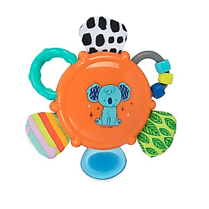 Nuby Look-at-Me Mirror Teether Toy, Grey Cloud