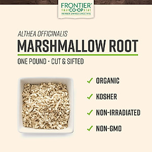 Frontier Co-op Organic Cut & Sifted Marshmallow Root 1lb - Marshmallow Root Tea, Marshmallow Root Powder, Capsules, Marshmallow Root Extract & More