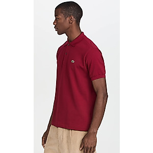 Lacoste Mens Short Sleeve Classic Chine L.12.12 Polo Shirt, Bordeaux Red, 4X-Large