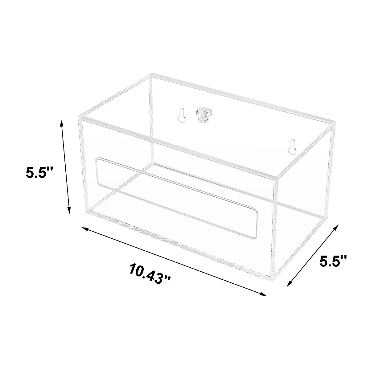 Trash Bag Organizer Dispenser, Acrylic Garbage Bag Holder Dispenser, Trash Bag Roll Dispenser for Wall Mount