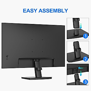 SANSUI Monitor 22 inch IPS Panel 1080p FHD 75Hz Computer Monitor with HDMI VGA, Ultra-Slim Bezel Ergonomic Tilt Eye Care LED Display for Home Office (ES-22F1 HDMI Cable Included)