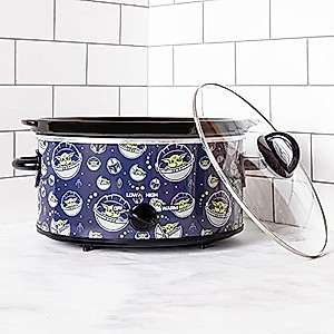 Uncanny Brands Star Wars The Mandalorian 5 Quart Slow Cooker- Easy Cooking For Baby Yoda- Kitchen Appliance …