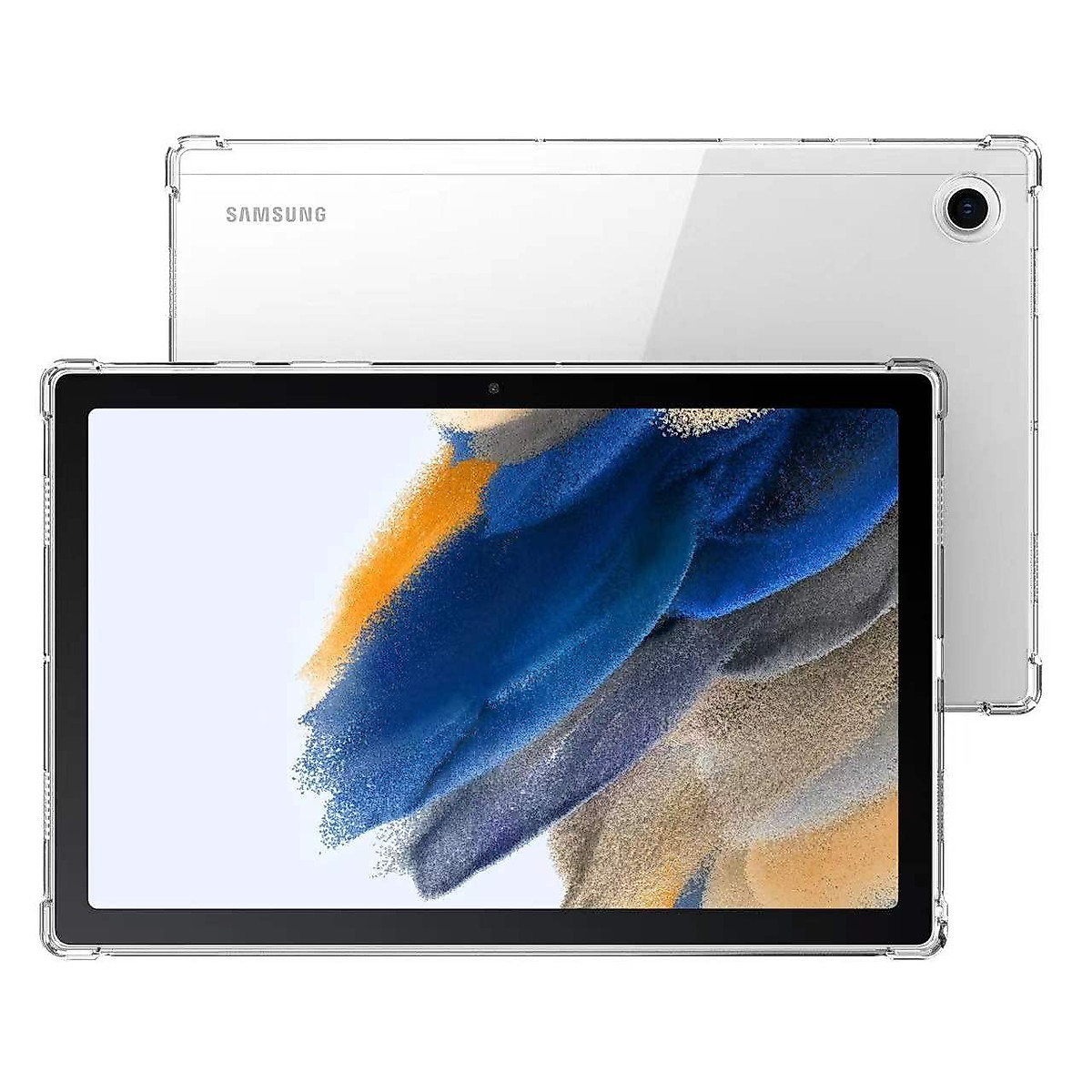 TPU Clear Case for Samsung Galaxy Tab A8 10.5 Inch 2022 (SM-X200/X205/X207), Shockproof Silicon Protective Skin Case/Slim Back Cover Shell for 10.5" Galaxy Tab A8 - Transparent