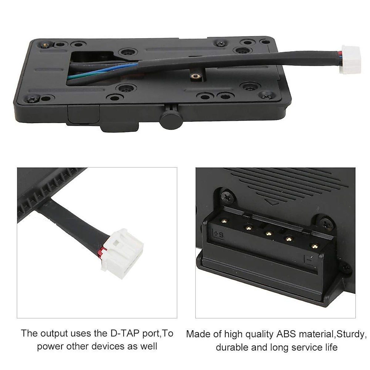 V Mount V Lock Battery Plate D TAP Power Supply System for Blackmagic URSA MIN PRO 4K, 4.6K