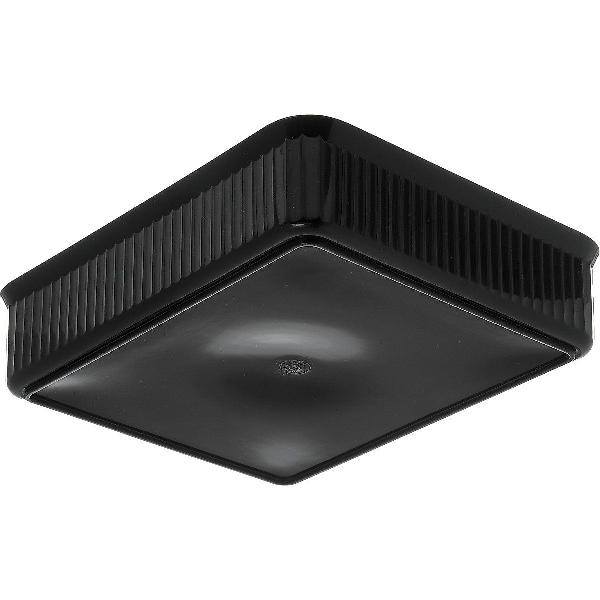 CFS Deliware Rectangular Deli Crock, Serving Food Pan for Restaurant, Polypropylene, 10 lb. Capacity, 10 lb., 3" H x 10.25" W x 12.43" L, Black (Pack of 6)