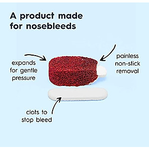 Nampons for Nosebleeds - 6 Nasal Plugs with Clotting Agent to Stop Nosebleeds Fast. Trusted by Doctors, Nurses and First Responders. Safe and Effective for Children, Adults, and Seniors