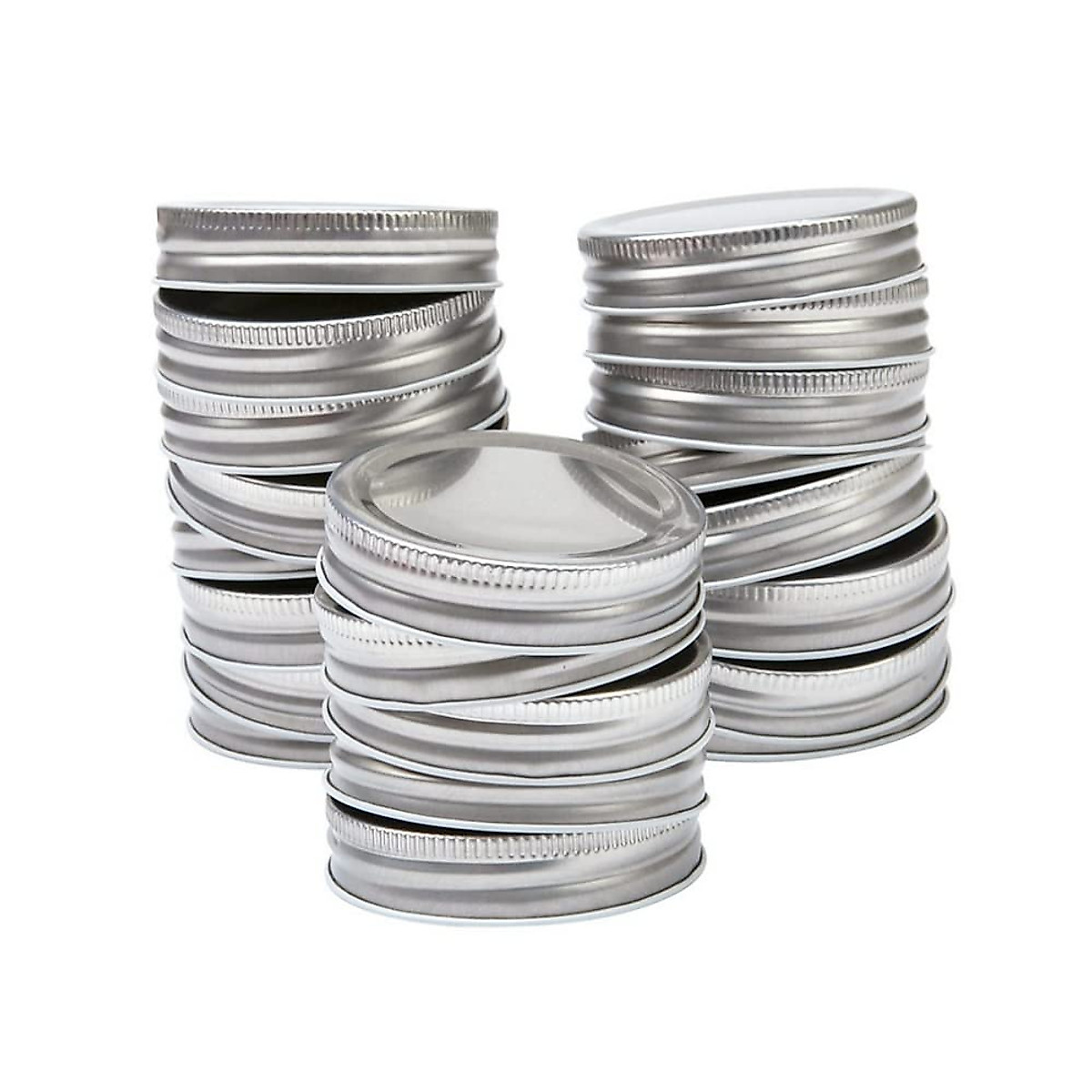 30 Pcs Regular Mouth Mason Jar Lids ，Leak Proof Secure Mason Storage Solid Caps，Metal Mason Canning Lids Decorative Mason Jar Caps for Food Storage.