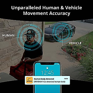 Defender Exclusive Bundle: 4K Vision AI 8MP Artificial Intelligence 16CH Wired System, 16 Cameras, 1TB DVR, 2 Year Warranty, 18 x 60ft. Cables, Human/Vehicle Detection, Color Night Vision, Mobile App