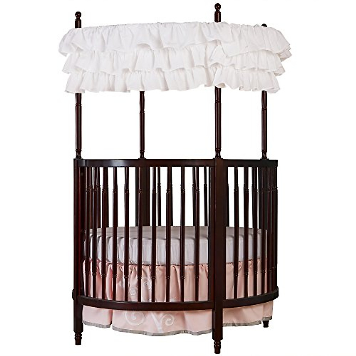 Dream On Me Sophia Posh Circular Crib, Espresso