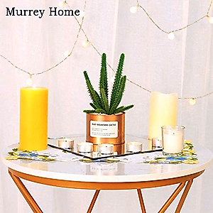Murrey Home Gym Mirrors 12" Square Wall Mounted Mirror, Frameless Mirror Tiles for Wall Ceiling Candle Tray Wedding Centerpieces for Table, Set of 12, 2mm