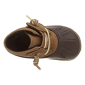 Sperry Kids Footwear Baby Icestrom Crib Boot, Tan/Brown, 4 US Unisex Infant
