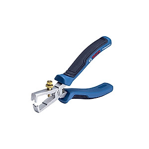 Bosch Professional 1600A01V03 160 mm Wire Stripper (Chrome-Vanadium Steel, Soft Grip), Blue
