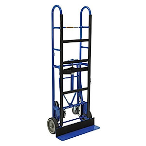 Vestil APPL-1200-60 Vending Machine/Appliance Cart, Ratchet 1200 lb. lb. Capacity, 17" x 24" x 60", Silver