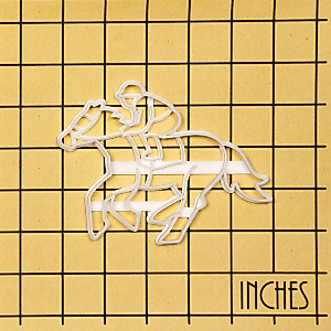 Jockey cookie cutter, 1 piece - Bakerlogy