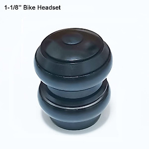 CYDZSW 1-1/8'' Threadless Bike Headset for Bikes Fork,with Spacers Star Nut Stem Cap and Bearings,Fit for MTB Mountain Race Bicycle BMX Scooter Headset Parts 34mm