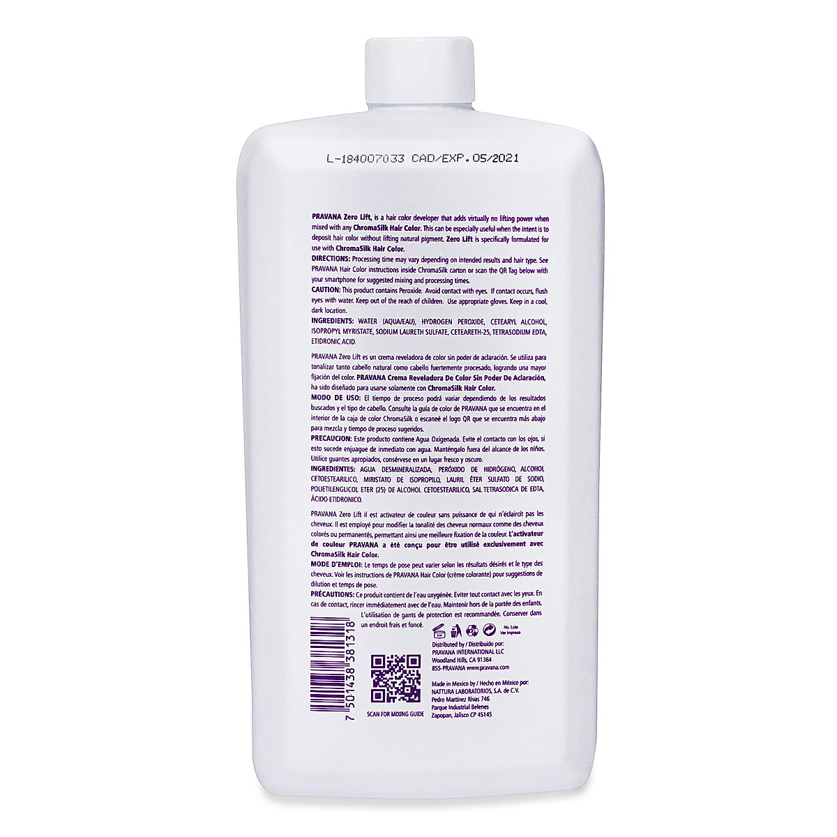 PRAVANA Zero Lift Color Activator by Pravana