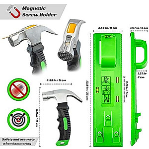 Picture Hanging Kit, Picture Hangers| 260 Pieces Wall Hangers Accessories with Picture Hanging Hooks,Nails for Hanging Pictures,Frame Hanging Hardware with Small Claw Mini Hammer with Magnecti Head.