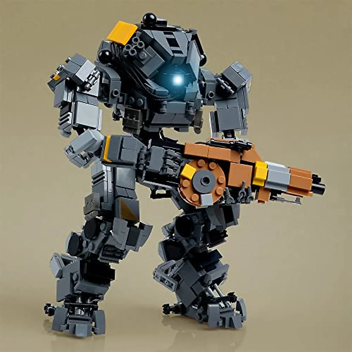 HzrYod Ion-Class Titan Action Figure Building Model Kit, Creative Anime Game Mecha Robot Action Figures Mechina Armor Building Block Toy, Collectible Christmas Birthdays Gift for Kids Adult (888Pcs)