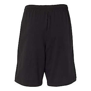 Champion 9" Inseam Cotton Jersey Shorts with Pockets L Black