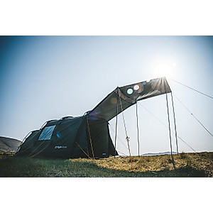 Crua Tri - 3 Person Insulated Tent, Waterproof and Windproof Tent with Warmth & Cooling Insulation Built-in for The 4 Seasons and Added Extendable Porch