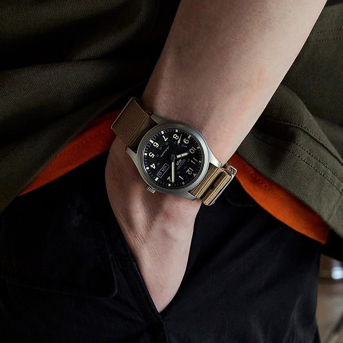5 SPORTS（ファイブスポーツ） Men Field Sports Style Automatic Watch