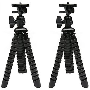 Vivitar Large Rubbarized Spider Tripod, Extends 12 inches and rotates 360 Degrees, VIV-SP-12-BLK , Black