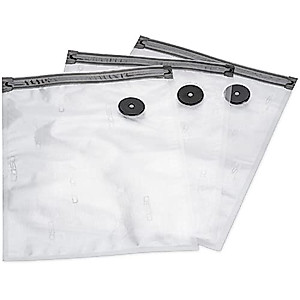 CASO Design premium quality, Zip vacuum bags, BPA-Free vacuum 6 quart size, 8 half gallon size, & 6 gallon size