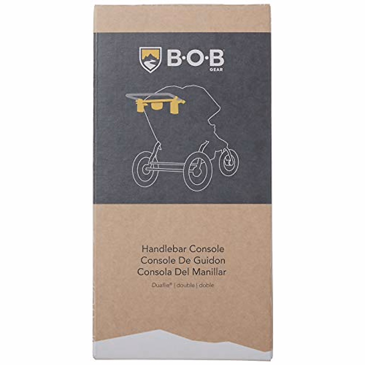 BOB Gear Handlebar Console for Duallie Jogging Strollers, Black