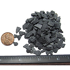 Natural Slate Stone - 1/8 to 1/4 inch Slate Gravel | Perfect for Basing Models, Aquariums, Bonsai and Miniature Gardens, 1lb