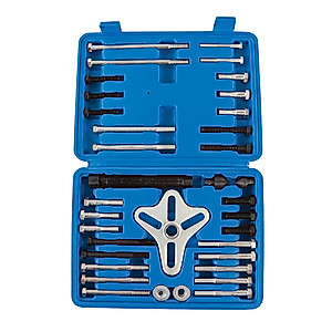 Silverline Tools 515011 Silverline Harmonic Balancer Puller Set 46pce 40-93mm, Silver, 40-93 mm