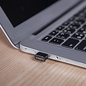 Edimax Wi-Fi 5 Nano 802.11ac AC1200 Dual-Band Adapter for PC, Wireless AC USB Adapter Dongle, Up to 867Mbps (5GHz) / 300Mbps (2.4GHz) Fast Transfer, Win 11 Plug-n-Play, Mac OS, Linux, EW-7822ULC