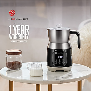 Maestri House Milk Frother, 21OZ Variable Temp and Froth Thickness Milk Frother and Steamer, Smart Touch Control Milk Warmer, Dishwasher Safe, Memory Function for Latte Cappuccino Hot Chocolate