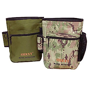 Metal Detecting Finds Bag Waist Digger Pouch Tools Bag for PinPointer Garrett Detector Xp ProPointer Accessories … (Green)