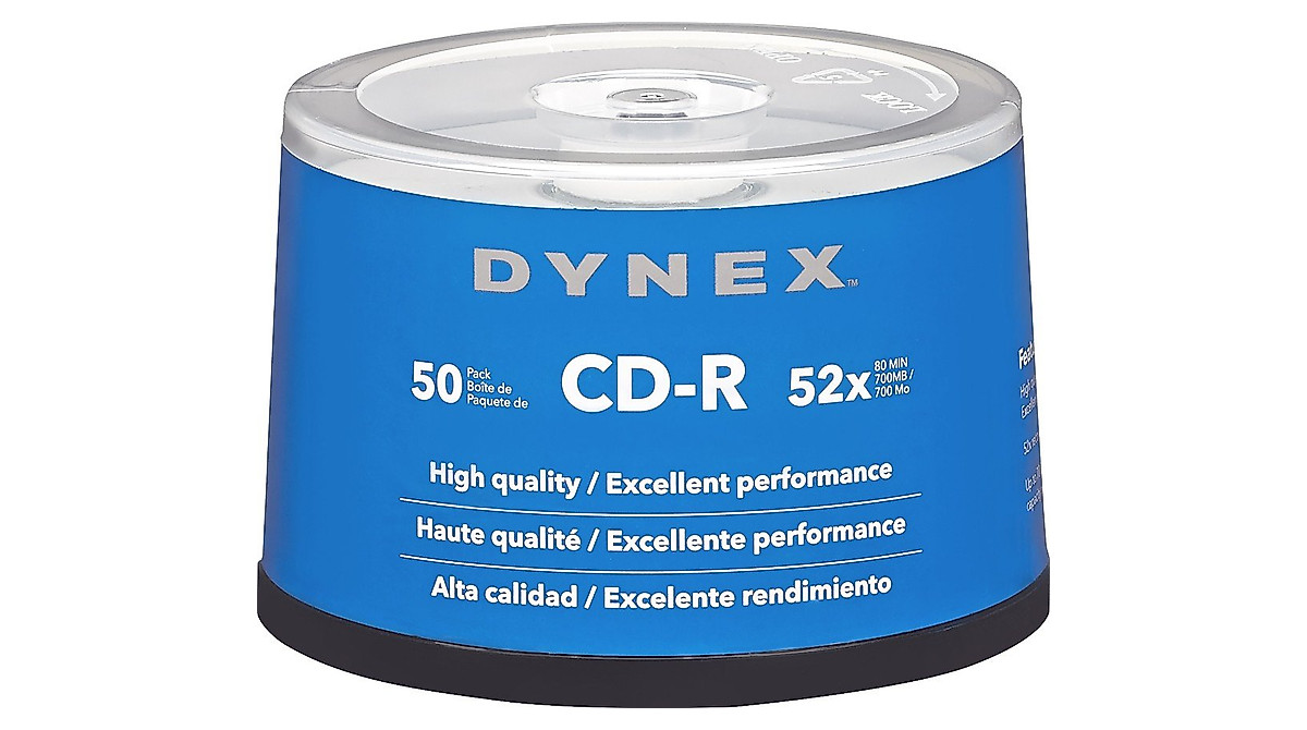 Dynex 50-Pack 52x CD-R Disc Spindle — 🛍️ The Retail Market