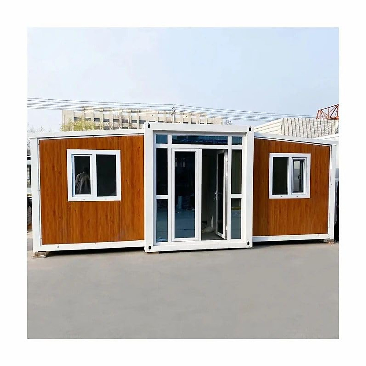 TOPUS Deal Portable Garden House - Extended Biplane Design (19x20 FT) - Featuring 1 Bedroom, 1 Living Room, 1 Bathroom,